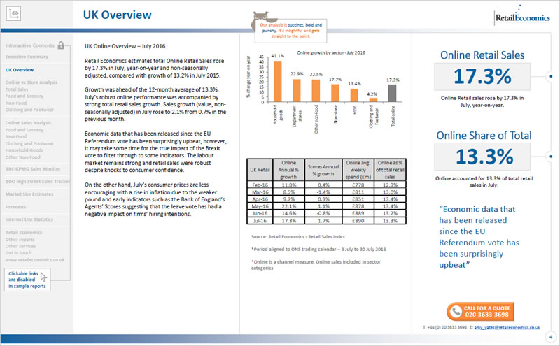 UK Online Retail Sales Report & Shopping Statistics | Retail Economics
